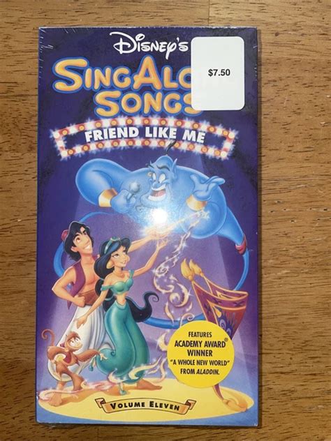 Disneys Sing Along Songs Aladdin Friends Like Me Vhs 1993 2304 Picclick Au