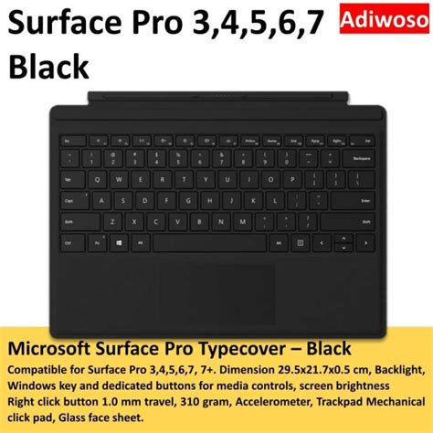 Promo Microsoft Surface Pro Keyboard Black Diskon 50 Di Seller Markmarket Meruya Utara