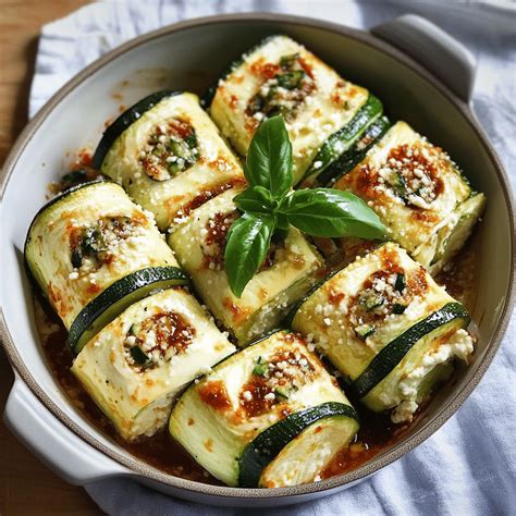 Zucchini Ricotta Rolls Recipe
