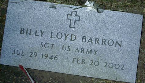 Billy Loyd Barron 1946 2002 Homenaje De Find A Grave
