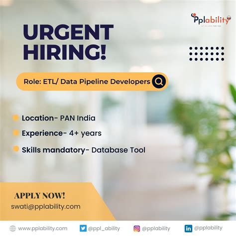 Pplability Inc On Linkedin Job Data Etldeveloper Etldeveloperjob Hiringalert Hiring