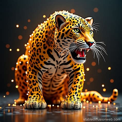 Leopard Roaring At Me Stable Diffusion Online