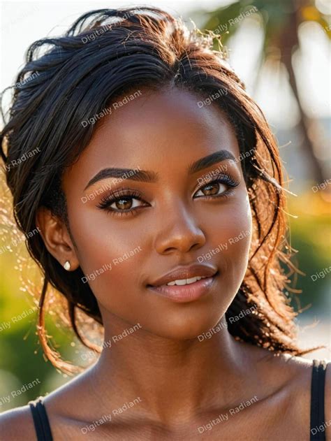 Black Female Model Black Woman Headshot Female Cover Model Woman