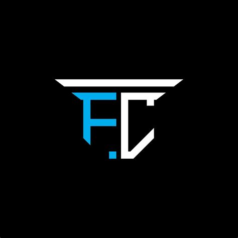 Fc Letter Logo Creative Design With Vector Graphic 9905125 Vector Art