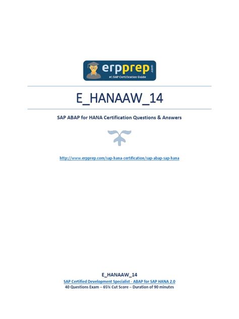 e hanaaw 14 pdf questions and answers pdf parameter computer