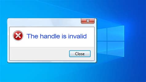 The Handle Is Invalid Its Impossible To Delete This Folder From