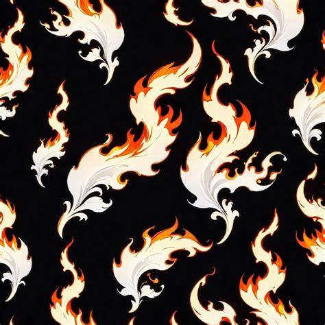 Premium Photo Flame Background Hand Painted Bright Warm