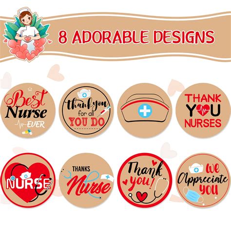 Medical Graduation Stickers 600 Pieces Nurse Appreciation Stickers 1