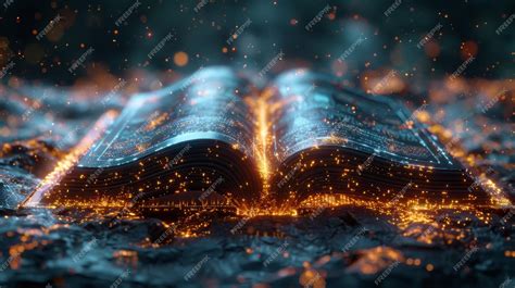 Premium Photo Elearning Concept With Low Poly Book Futuristic Look