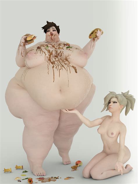 Rule 34 2girls 3d Bbw Belly Big Belly Big Breasts Breasts Eating Fat