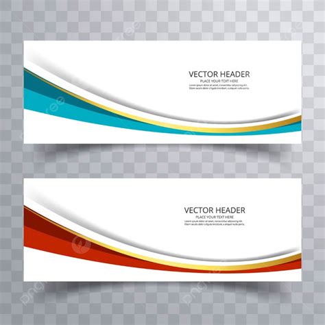 Abstract Web Banner Design Or Header Templates With Wave Template Download On Pngtree