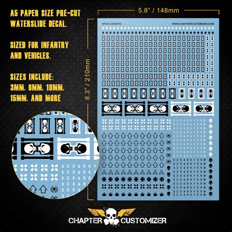 Space Ghosts Decal Pre Cut Waterslide Decal Fallout Hobbies