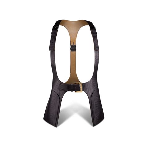 Exo Harness Black Python Premium Selection — Lidia May Ethical Luxury Leather Goods