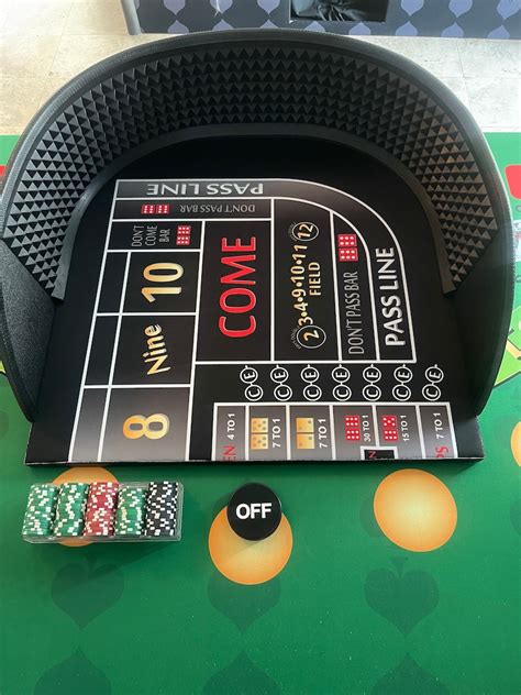 Craps Table Rig Black On Black Practice Table With Vegas Style Layout