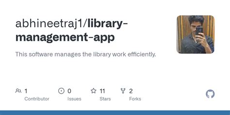 GitHub Abhineetraj Library Management App This Software Manages The