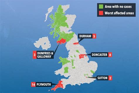 Map Reveals Uk Areas Worst Hit By Aussie Flu As 17 Victims Fight For Life In Intensive Care