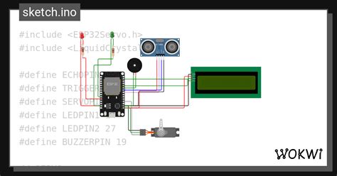 Palang Pintu Uts Wokwi Esp32 Stm32 Arduino Simulator