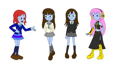 Blue Skinned Anime By Pepper Color On Deviantart