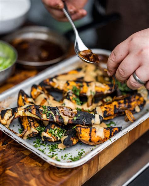Charred Sweet Potato With Miso And Five Spice Recipe Ceramic Charcoal
