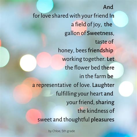 Short Poems About Friendship With Rhyming Words