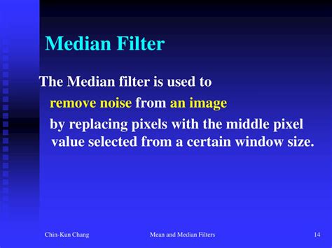 Ppt Mean And Median Filters Powerpoint Presentation Free Download