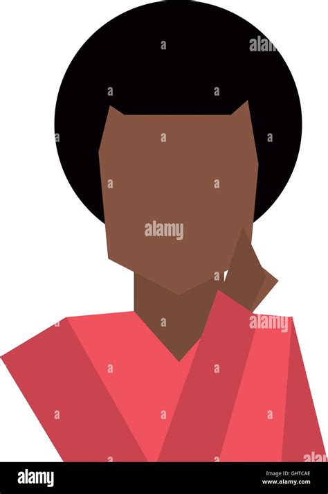 Dark Skin Faceless Man Icon Stock Vector Image And Art Alamy