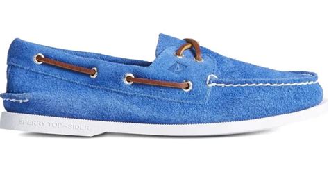 Sperry Top Sider Authentic Original Two Eye Boat Shoes In Blue Lyst Uk