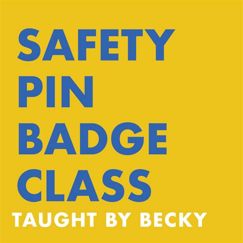 Safety Pin Badge Class Shift Wheeler