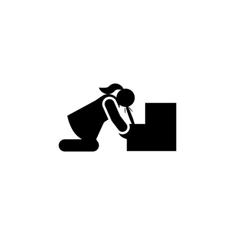 Puke Throw Up Girl Vomit Vector Icon 22585820 Vector Art At Vecteezy
