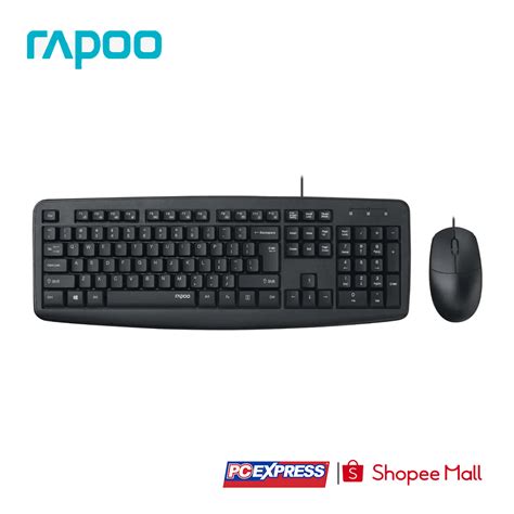Rapoo Nx1600 Wired Usb Keyboard And Mouse Shopee Philippines