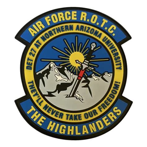 Afrotc Det 27 The Highlanders Pvc Patch Air Force Reserve Officer