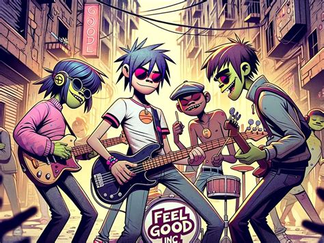 Feel Good Inc By Gorillaz Ai Generated Artwork Bundle 57 Etsy