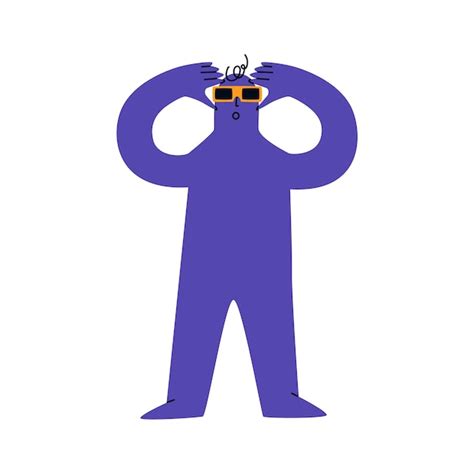 Premium Vector Human In Solar Eclipse Glasses Surprised