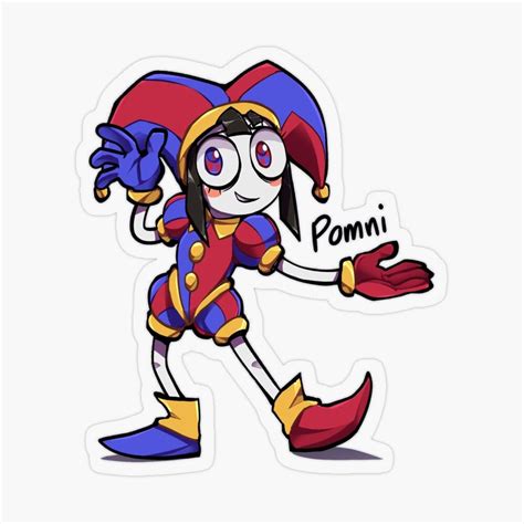 Pomni The Amazing Digital Circus Sticker For Sale By Darbkastore En