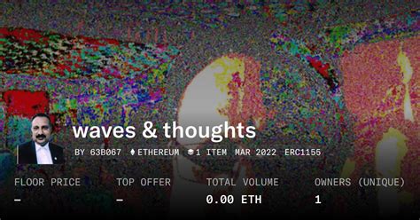 Waves And Thoughts Collection Opensea