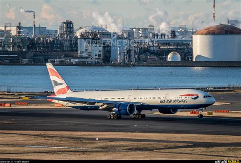 G Stbd British Airways Boeing 777 300er At Tokyo Haneda Intl