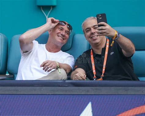 Andre Agassi Attends 2024 Miami Open Women S Singles Final Match Between Danielle Collins Of Usa