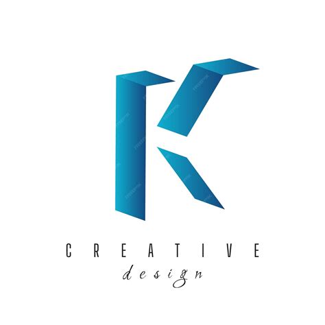 Premium Vector 3d Letter K Logo Icon Design Template Elements Octagon