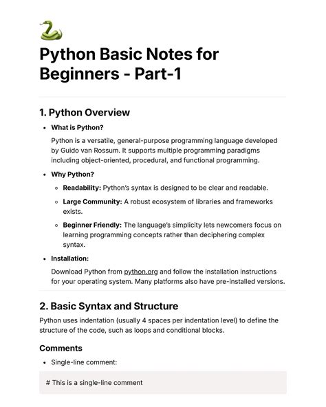 Python Programming Code💻 Learn🚀 Python Basics Notes 📑save