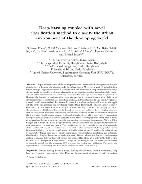 Pdf Deep Learning Coupled With Novel Classification Method To