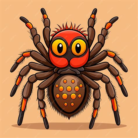 Vector De Arañas De Dibujos Animados Para Niños Vector Premium