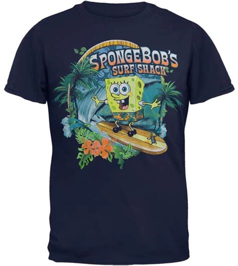 Spongebob Surf Shack T Shirt By Clothenvy Printed Shirts Surf Shack