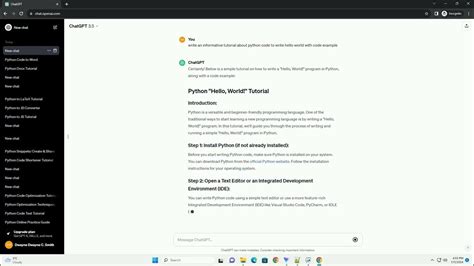 Python Code To Write Hello World Youtube