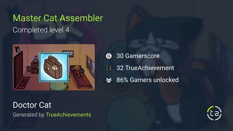 Master Cat Assembler Achievement In Doctor Cat Windows
