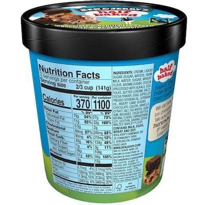 How Many Calories In Ben And Jerrys Half Baked