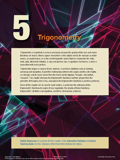 Ch05 Trigonometry Understanding Functions Graphs And Applications