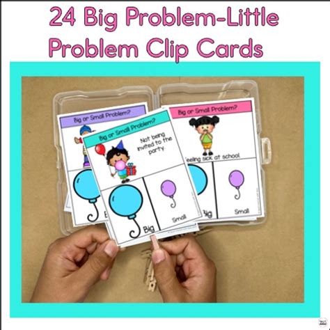 Big Problem Little Problem Clip Cards Spark Interest With Sara