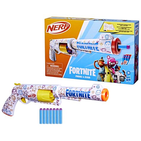Nerf Fortnite Frenz 4 Ever Foam Dart Blaster Unlock Code 6 Dart Drum