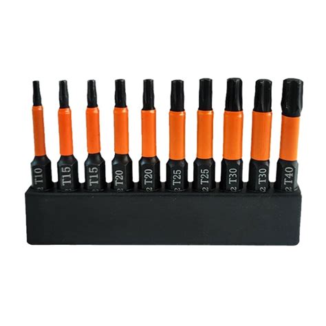 10pcs Torx Head Screwdriver Bit Set Hex Shank Steel Security