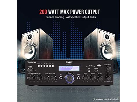 Pyle 200w Wireless Mic Power Amplifier System